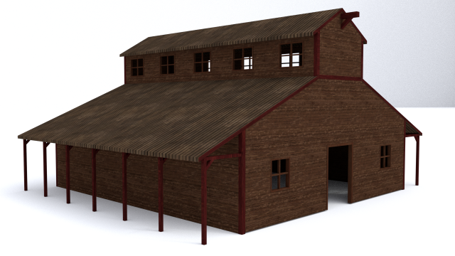 stables 3D Model in Buildings 3DExport