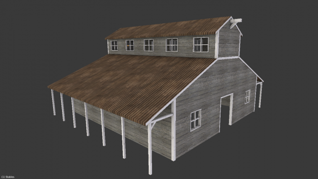 stables 3D Model in Buildings 3DExport