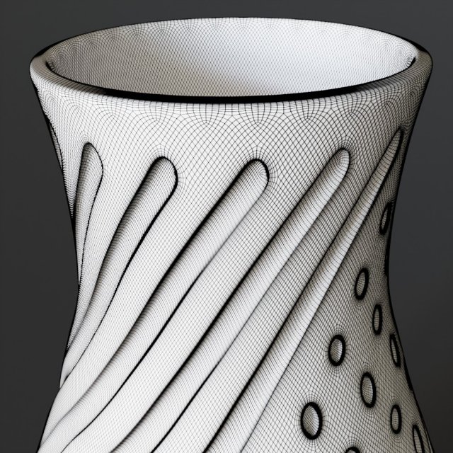Beautiful Spiral Vase 3d Print Free 3D Print Model in Accessories 3DExport