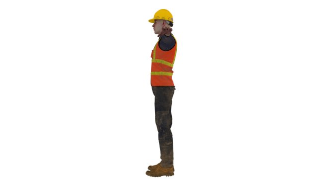 construction worker 3D Model in Man 3DExport