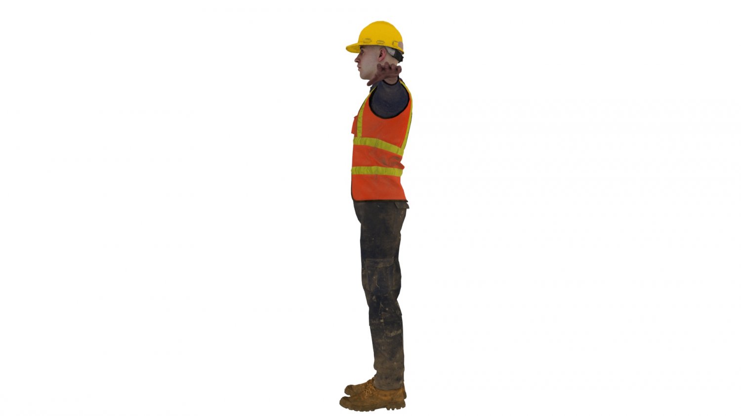 Construction worker 3D Model in Man 3DExport