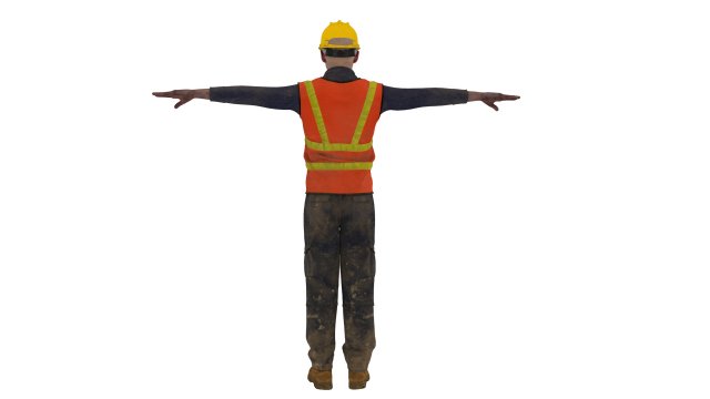 construction worker 3D Model in Man 3DExport