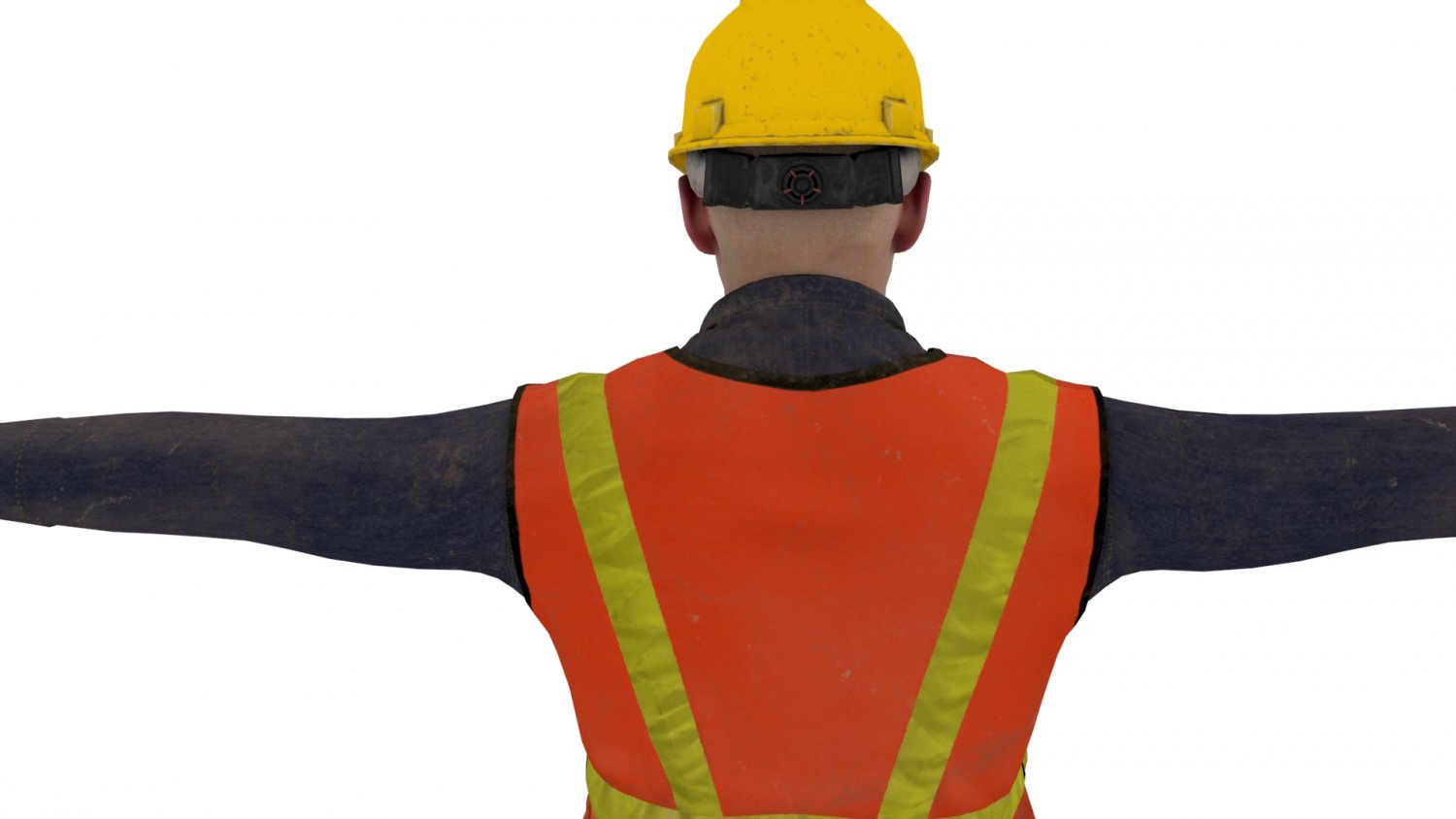 Construction worker 3D Model in Man 3DExport