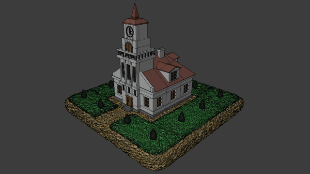 city hall 3D Model in Buildings 3DExport