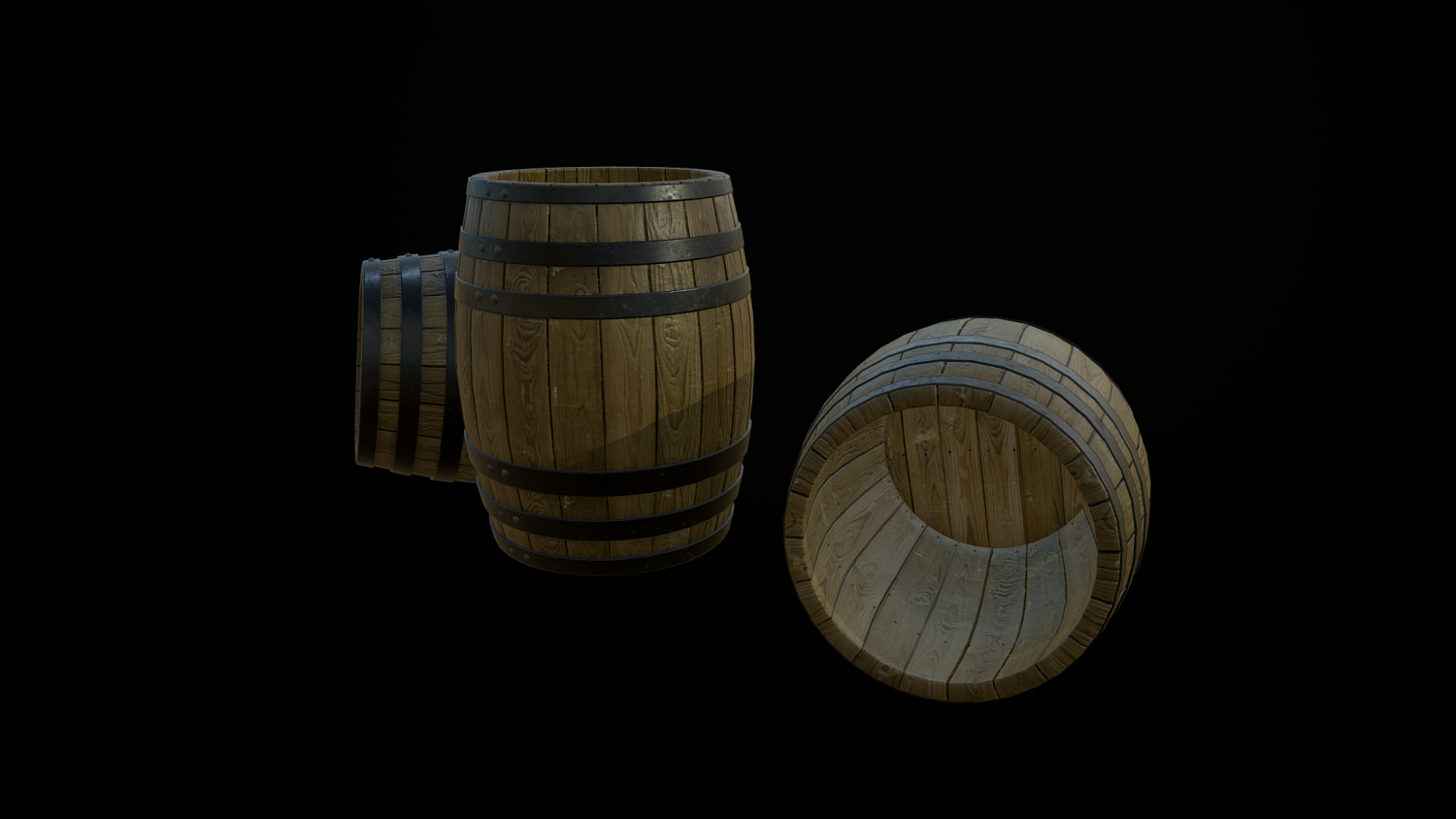wooden open barrel 3D Models in Other 3DExport