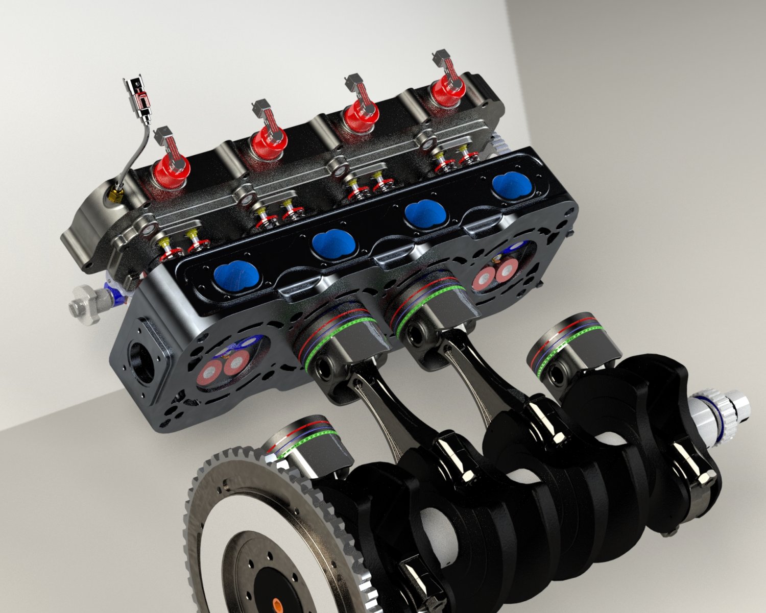 multiair engine fiat 3D Models in Parts of auto 3DExport