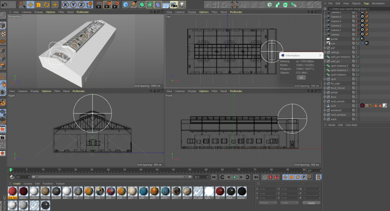 Art Gallery Exhibition 3D Model in Exhibit 3DExport