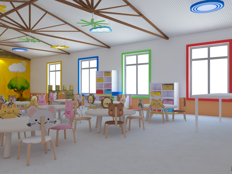 Nursery School Classroom 3D Model in Hall 3DExport