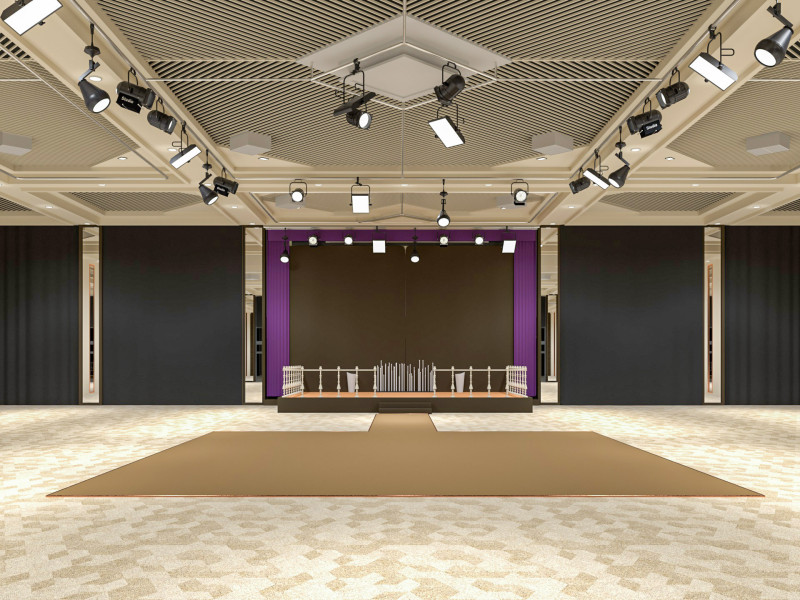 Wedding Hall 3D Model in Hall 3DExport