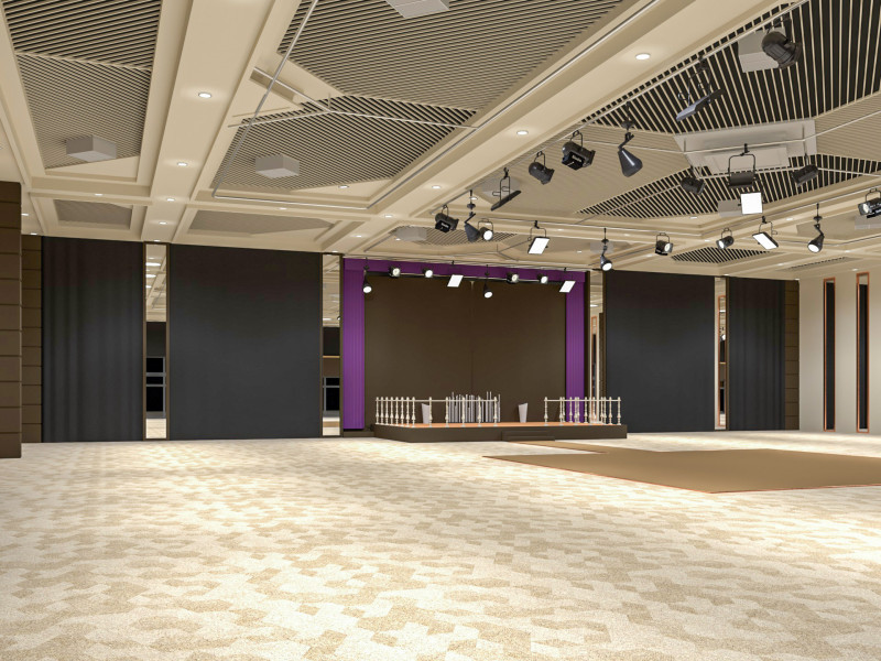 Wedding Hall 3D Model in Hall 3DExport