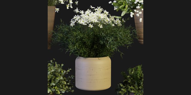 Collection Plant Vol 262 - Blender Model 3D Model in Flowers 3DExport