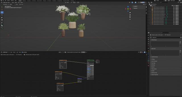 Collection Plant Vol 262 - Blender Model 3D Model in Flowers 3DExport