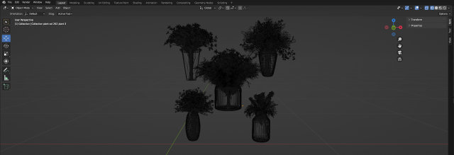 Collection Plant Vol 262 - Blender Model 3D Model in Flowers 3DExport