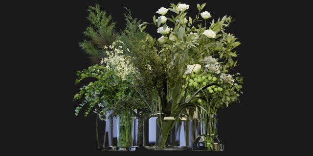 Collection Plant Vol 268 - Blender Model 3D Model in Flowers 3DExport