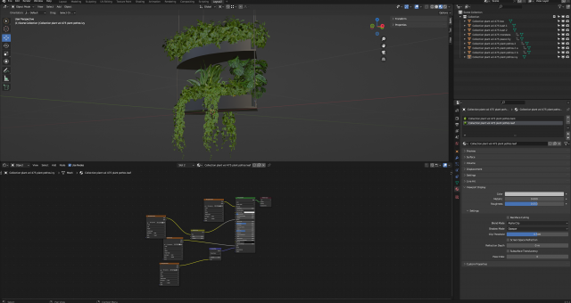 Collection Plant Vol 475 - Blender Model 3D Model in Small Plants 3DExport