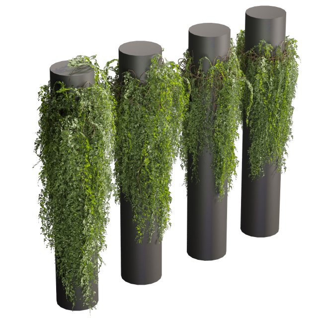 Collection plant vol 526 - bush - outdoor - column - fitowall - ivy 3D Model in Small Plants ...
