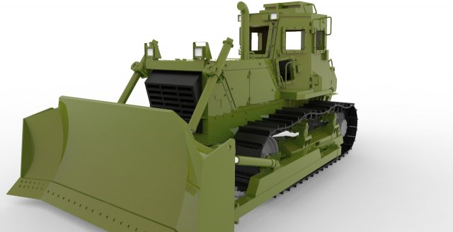 b12 dozer military tractor 3D Print Model in Toys 3DExport