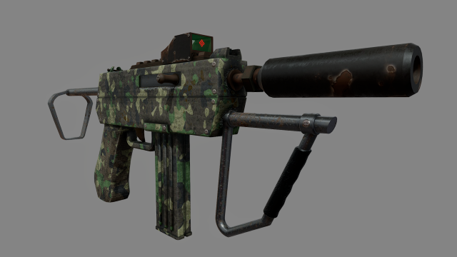 custom smg 3D Model in Assault Rifles 3DExport