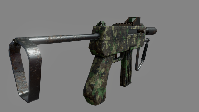 custom smg 3D Model in Assault Rifles 3DExport
