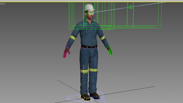 workman 3D Model in Man 3DExport