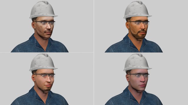 workman 3D Model in Man 3DExport