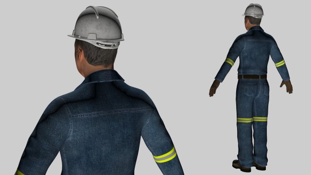 workman 3D Model in Man 3DExport