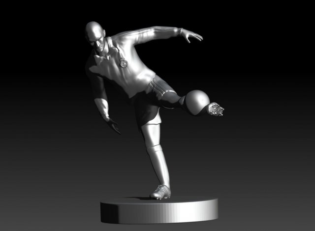 Zidane 3D Print Model in Man 3DExport