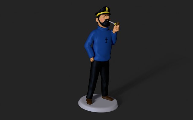 Captain haddock 3D Print Model in Man 3DExport