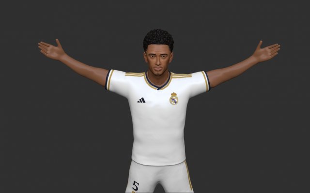 Jude Bellingham 3D Print Model in Man 3DExport