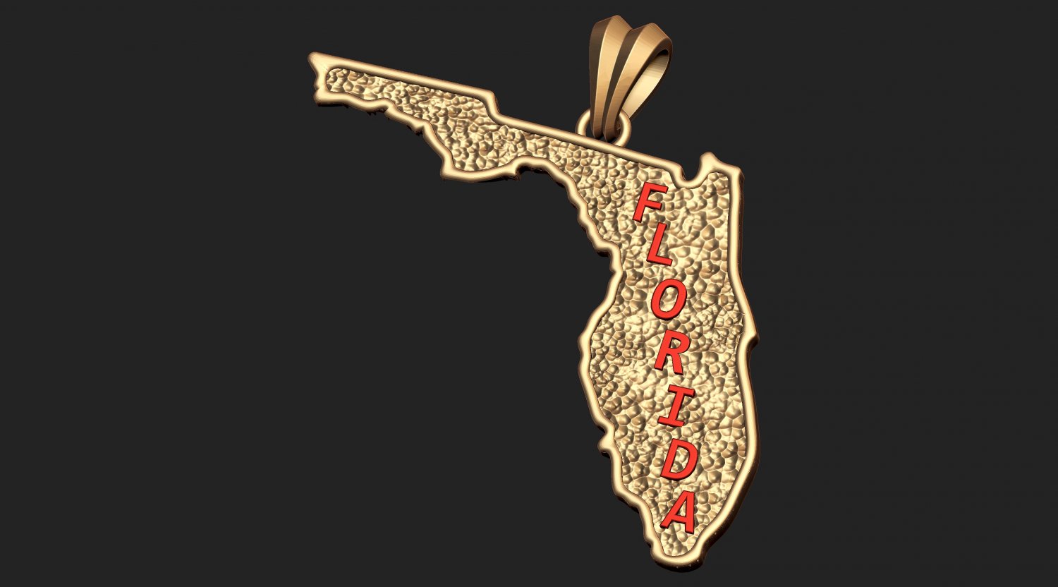 florida hammer texture pendant 3D Print Models in Pendants 3DExport