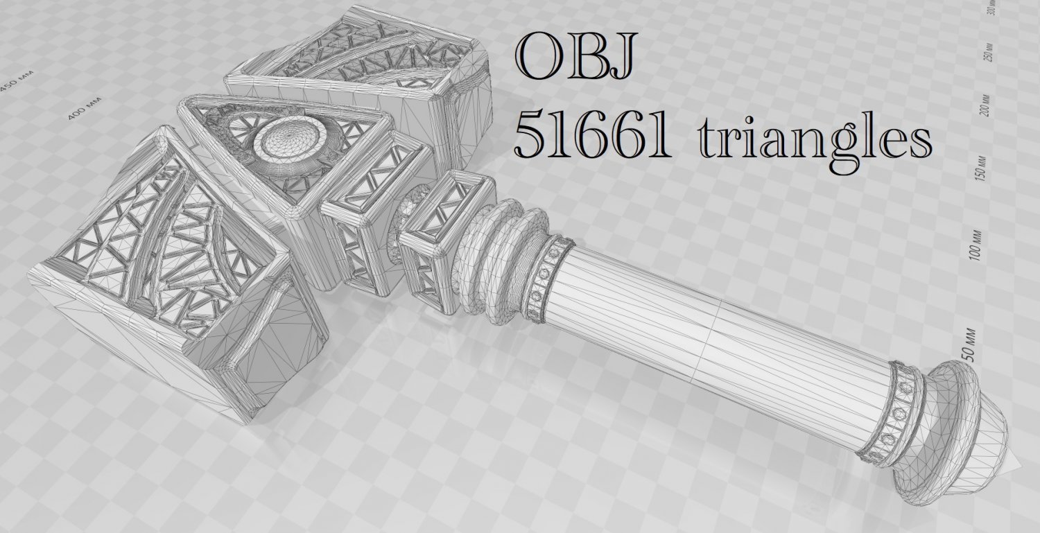 One-handed hammer - model 2301 3D Models in Other 3DExport