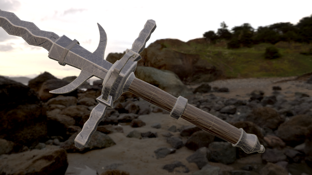medieval flamberge 3D Model in Heavy Weapon 3DExport