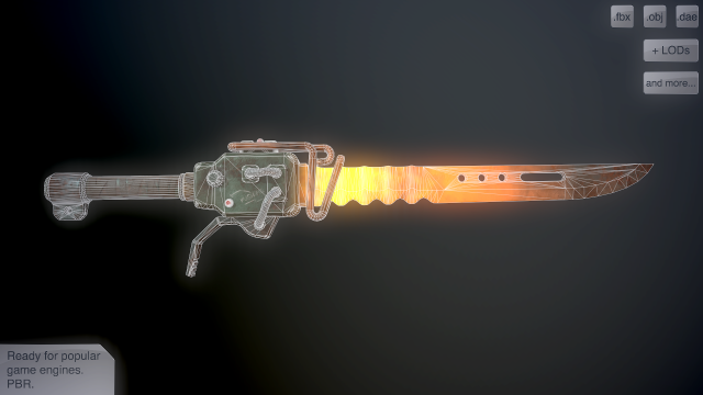 heater sword 3D Model in Heavy Weapon 3DExport