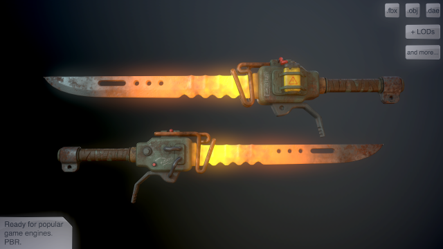 heater sword 3D Model in Heavy Weapon 3DExport