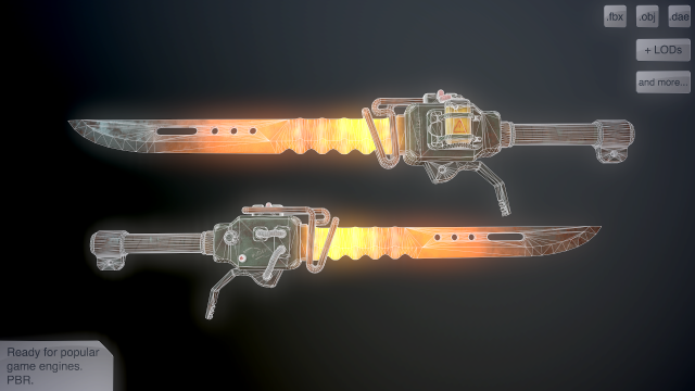 heater sword 3D Model in Heavy Weapon 3DExport