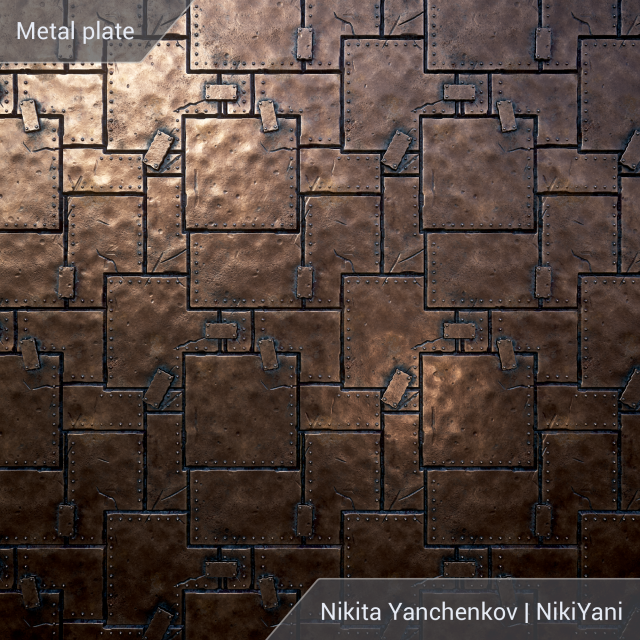 metal plate CG Textures in Metal 3DExport