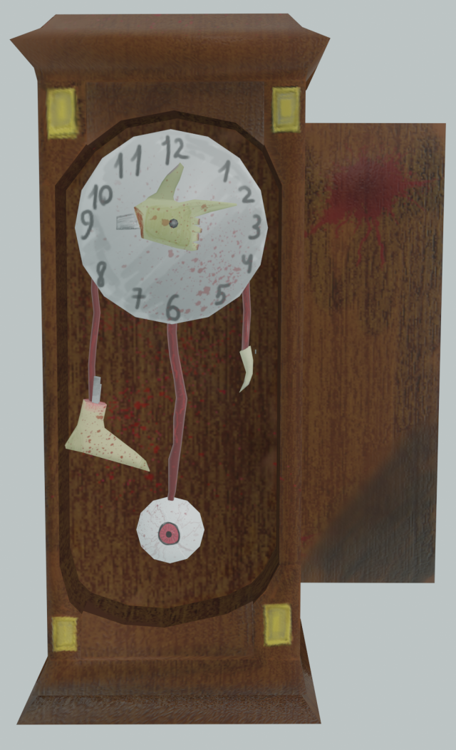 scary clock Free 3D Model in Miscellaneous 3DExport