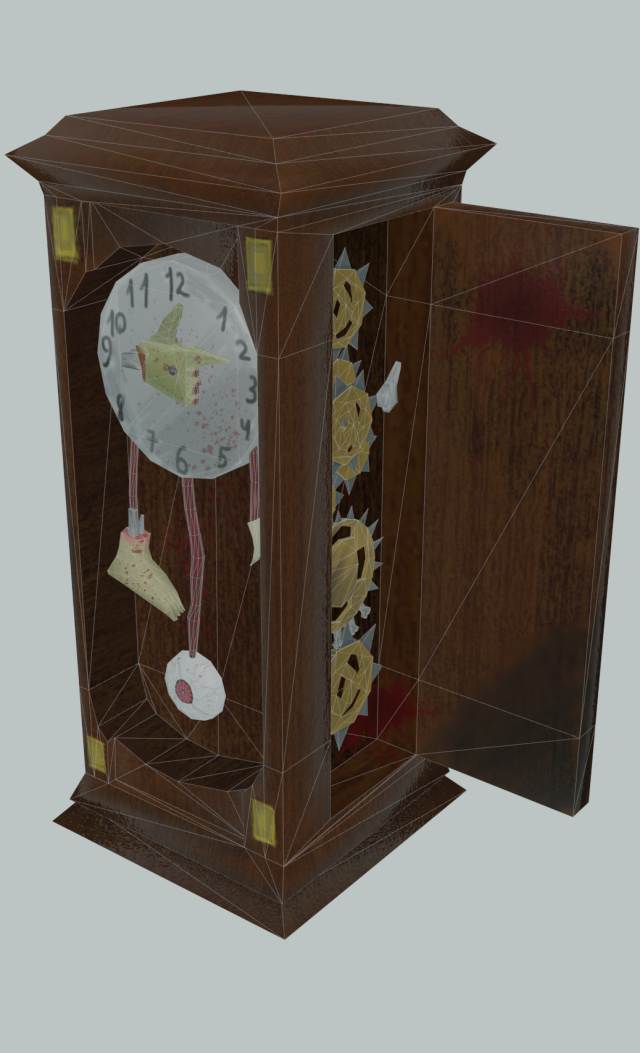 scary clock Free 3D Model in Miscellaneous 3DExport