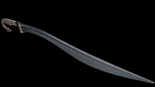 falcata sword Free 3D Model in Melee 3DExport