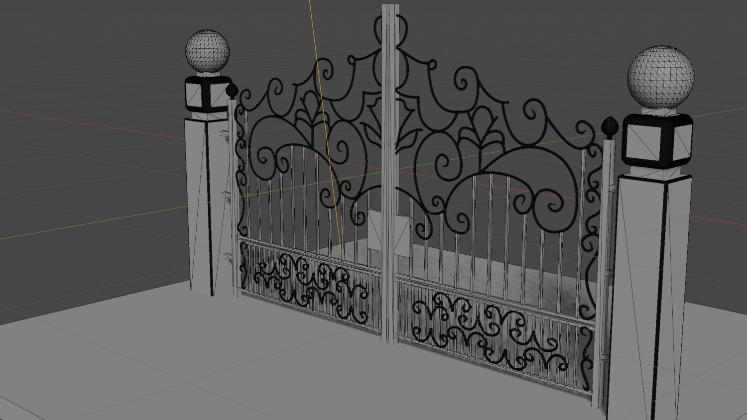 Entrance Gate 3d Model