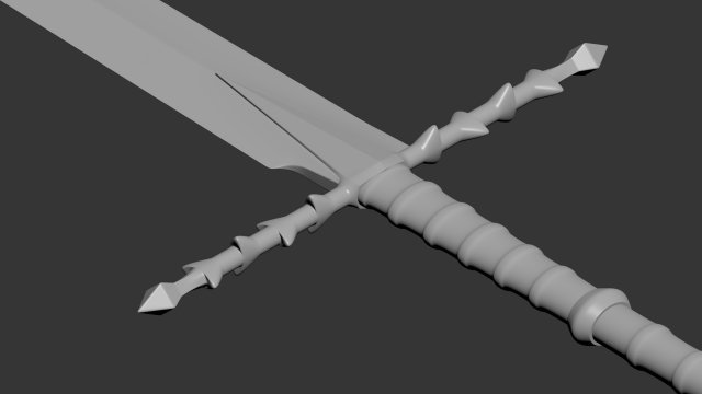 Sword Nazgul - Lord of the Rings 3D Print Model in Other 3DExport
