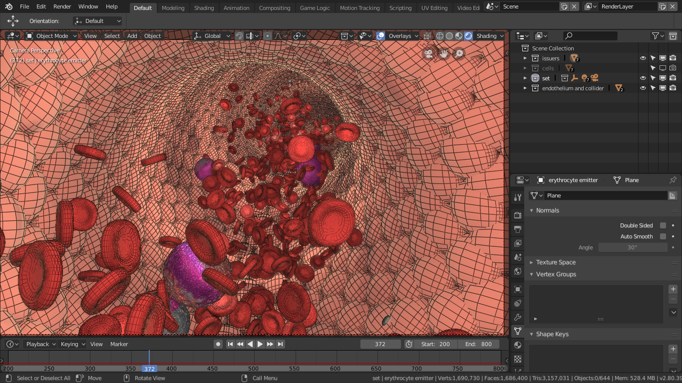 bloodstream 3D Assets in Animations 3DExport
