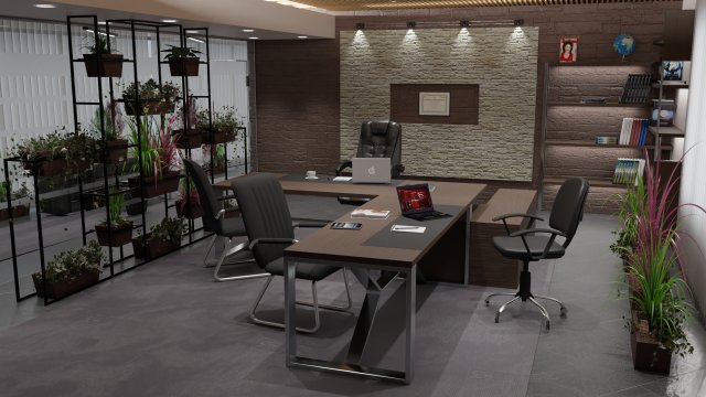 ceo office 3D Model in Office 3DExport
