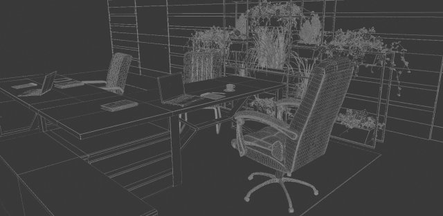 ceo office 3D Model in Office 3DExport