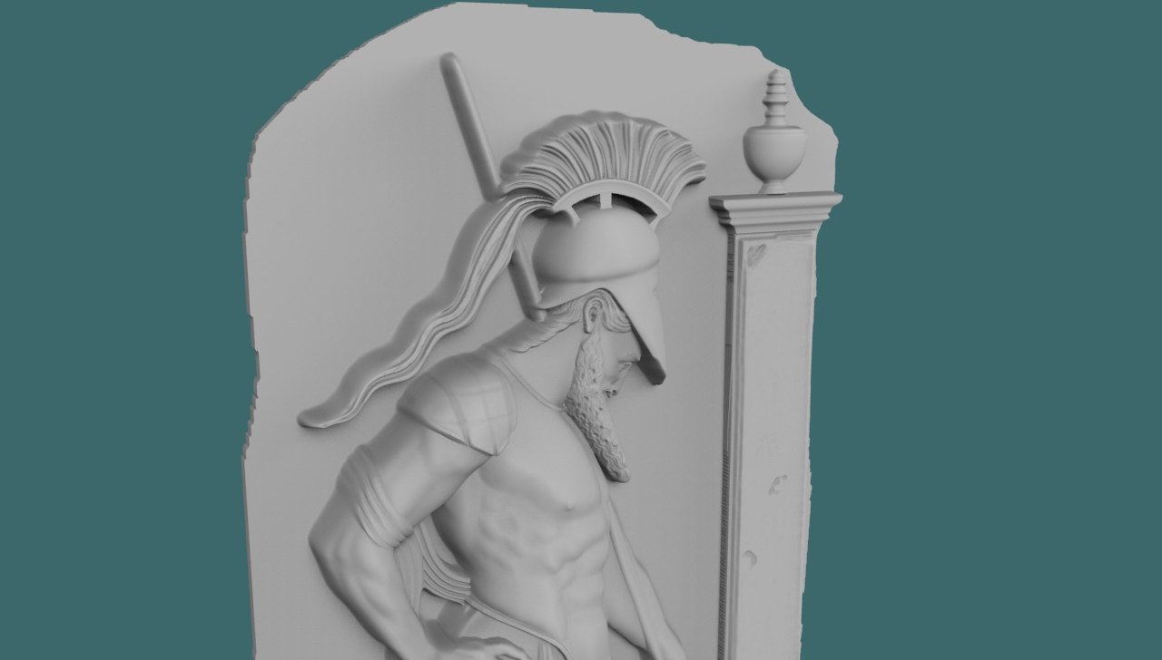 greek warrior stela 3d stl model for cnc 3D Print Models in Sculpture ...