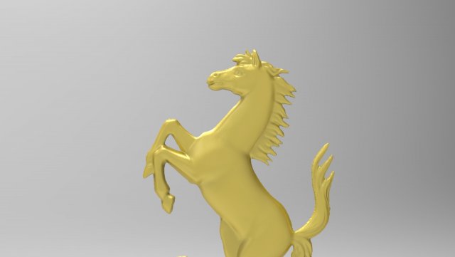 ferrari logo 3d stl model for cnc 3D Print Model in Signs and Logos ...