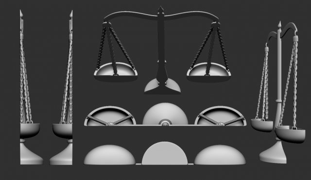 scales stl model for cnc and 3d printer 3D Print Model in Signs and ...