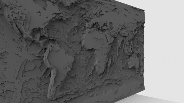 World Map stl model for cnc and 3d printer 3D Print Model in ...