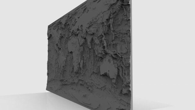 World Map stl model for cnc and 3d printer 3D Print Model in ...