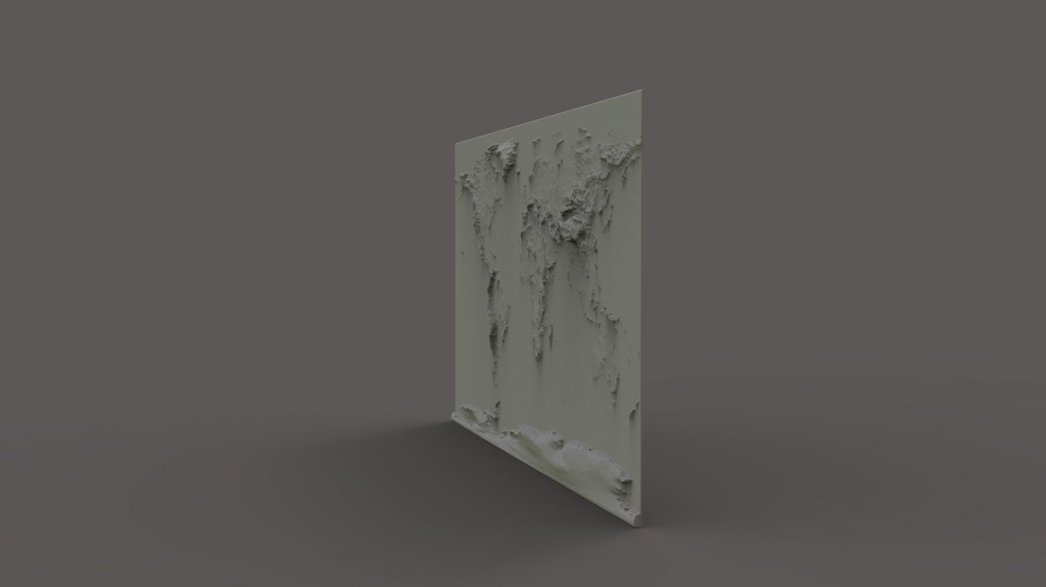 World Map Bas Relief 3D Принт Модели in Архитектура 3DExport